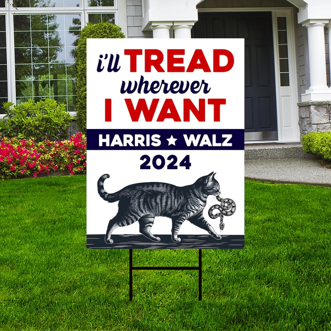 Letrero para jardín de Kamala Harris Walz 2024 Letrero para césped ...