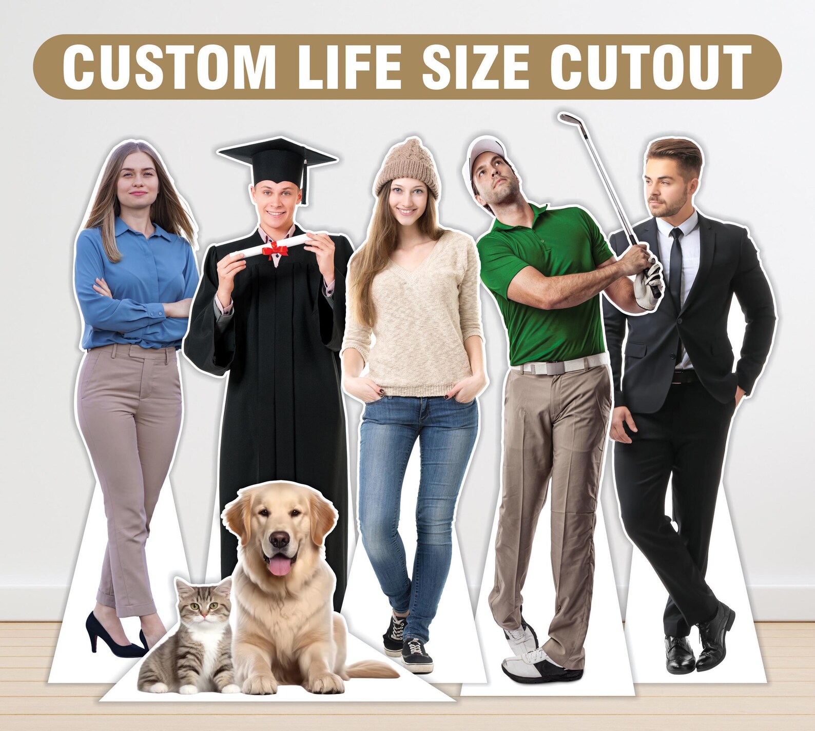 Custom Life Size Coroplast Cutouts of Any Photograph, Personalized Full ...