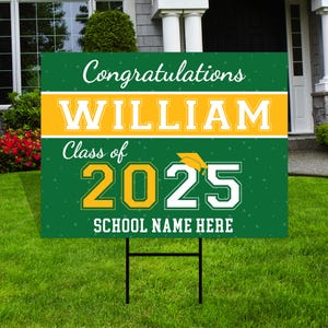 Personalized Graduation Senior Yard Sign 2025, Senior Grad Sign, Class ...