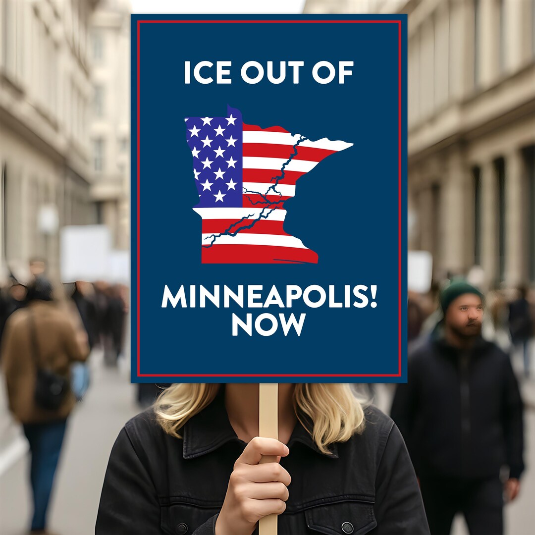 ICE Equals American Gestapo Protest Sign, Anti-trump Resistance ...