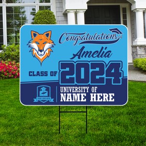 Personalized Graduation Yard Sign 2024 Coroplast Grad Sign Class of ...