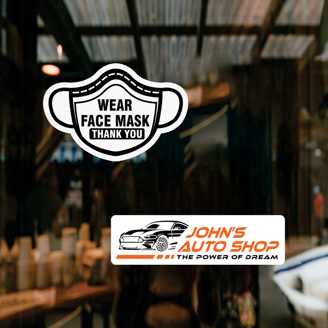 Custom Static Window Cling Vinyl Sticker Personalized Window - Etsy