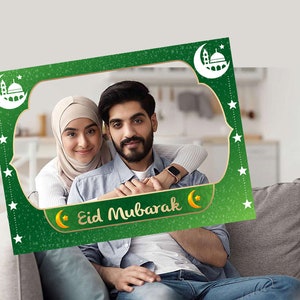 Personalized Eid Mubarak Selfie Frame, Eid Mubarak Party Selfie Frame ...