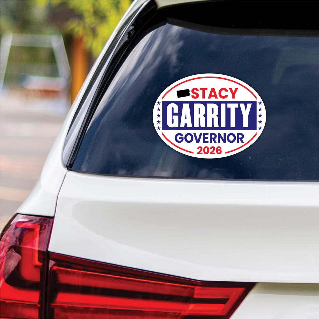 Stacy Garrity for Pennsylvania Governor 2026 Vinyl Sticker, Vote Stacy ...