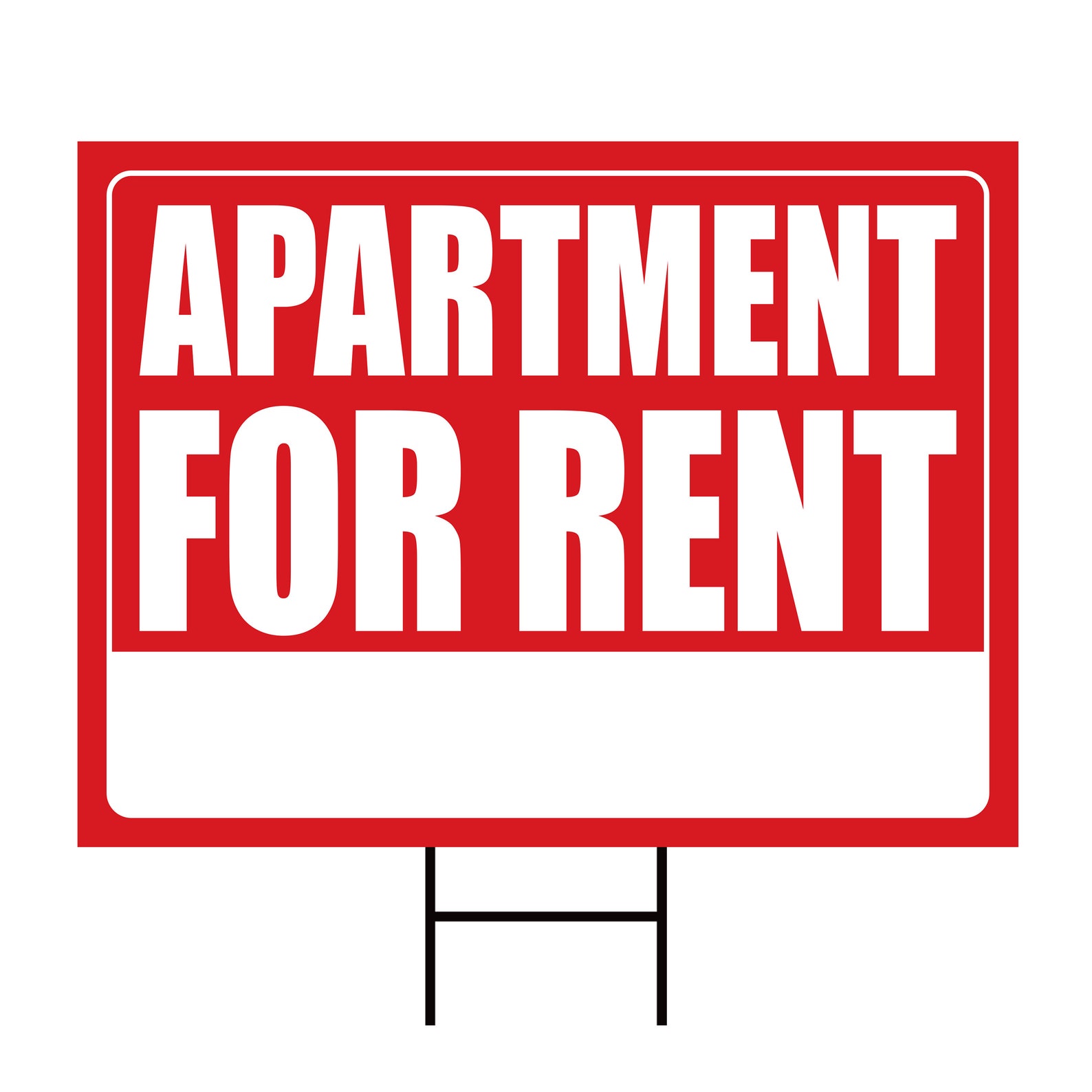 Apartment for Rent Yard Sign Personalized, Coroplast Property for Rent ...