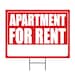 Apartment for Rent Yard Sign Personalized, Coroplast Property for Rent ...