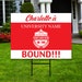 Personalized College Bound Yard Sign, College Logo Sign, Custom ...