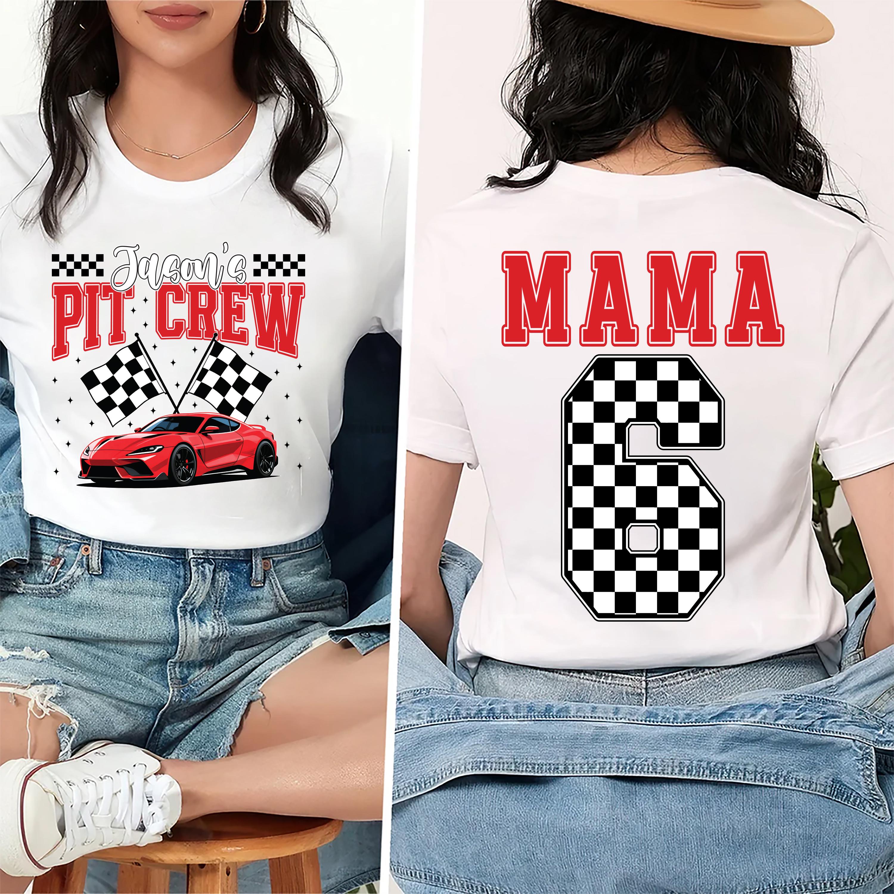 Personalized Pit Crew Shirt, Custom Racing Tee, Family Matching Gift ...