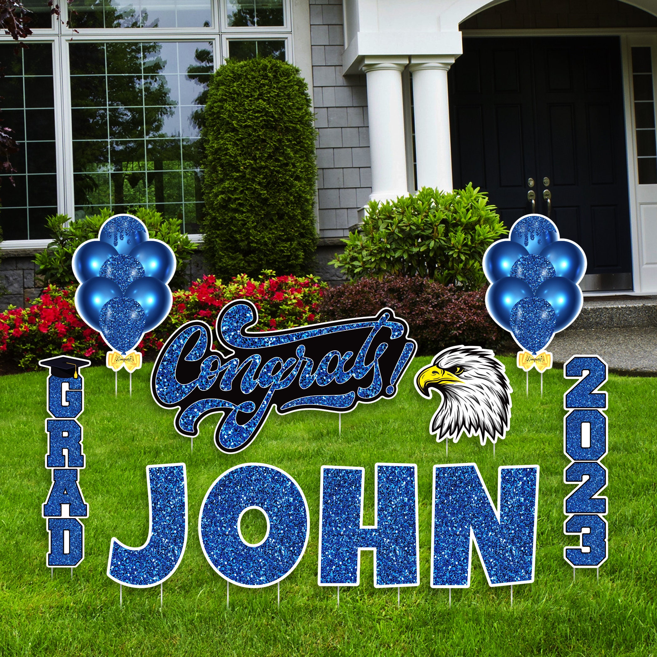 Personalized Graduation Yard Sign Letters 18 Custom - Etsy