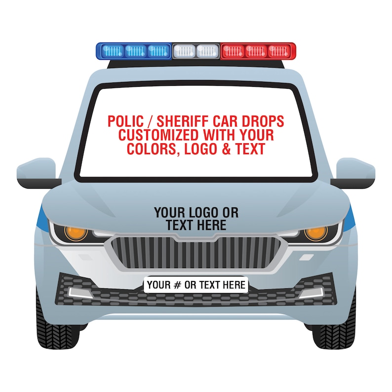 Personalized Police Car Selfie Frame, Police Car Selfie Frame, Photo ...