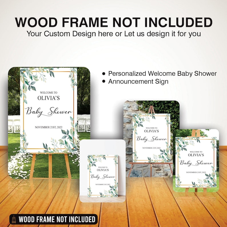 Custom Baby Shower Foam Board Poster Sign, Baby Shower & Event Custom ...