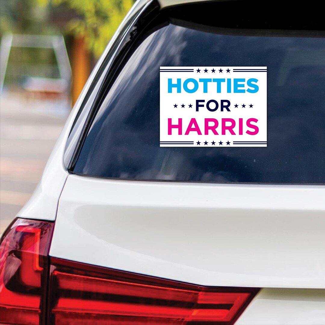 Hotties for Harris Sticker Vinyl Decal, Kamala Harris for President ...
