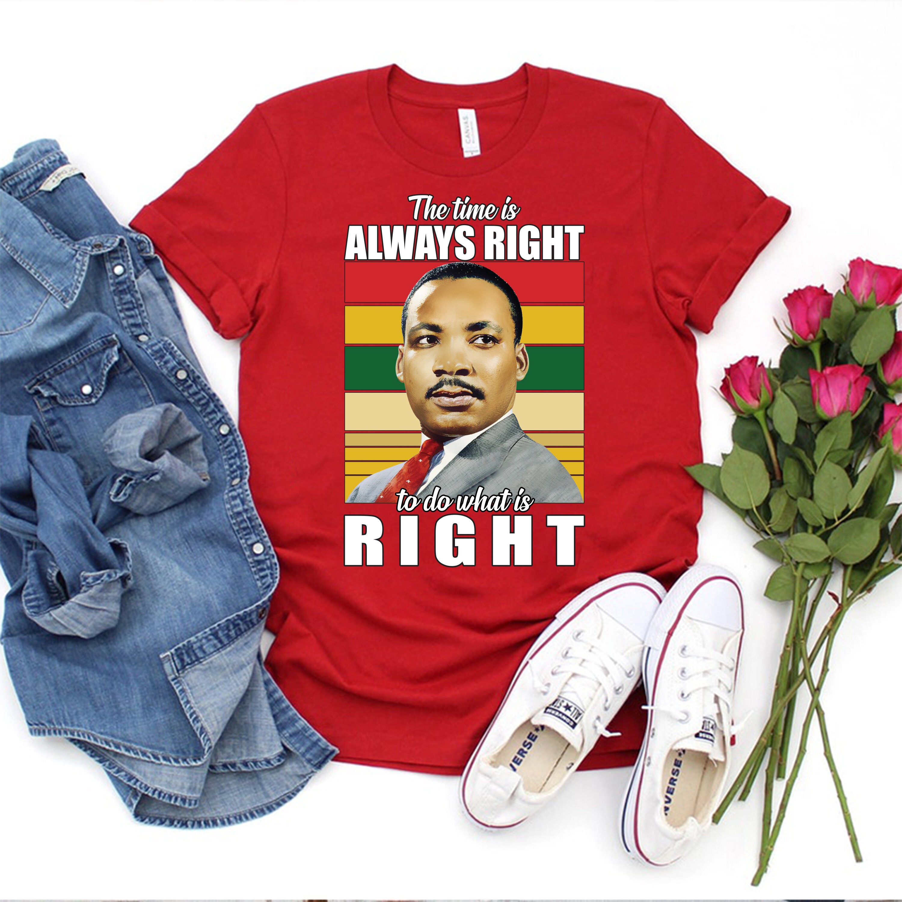 Martin Luther King Jr Shirt for Men MLK Day Women V Neck - Etsy