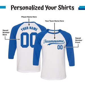 Custom Baseball Raglan Shirt Front-back Print, Personalized Raglan ...