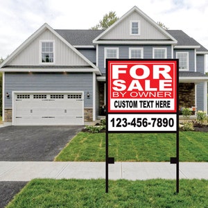 Personalized for Sale Real Estate Sign With Metal Frame - Custom for ...