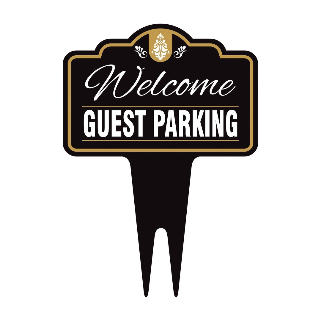 Guest Parking Only Yard Sign 10” X 14” - Rust-free Aluminum Guest ...