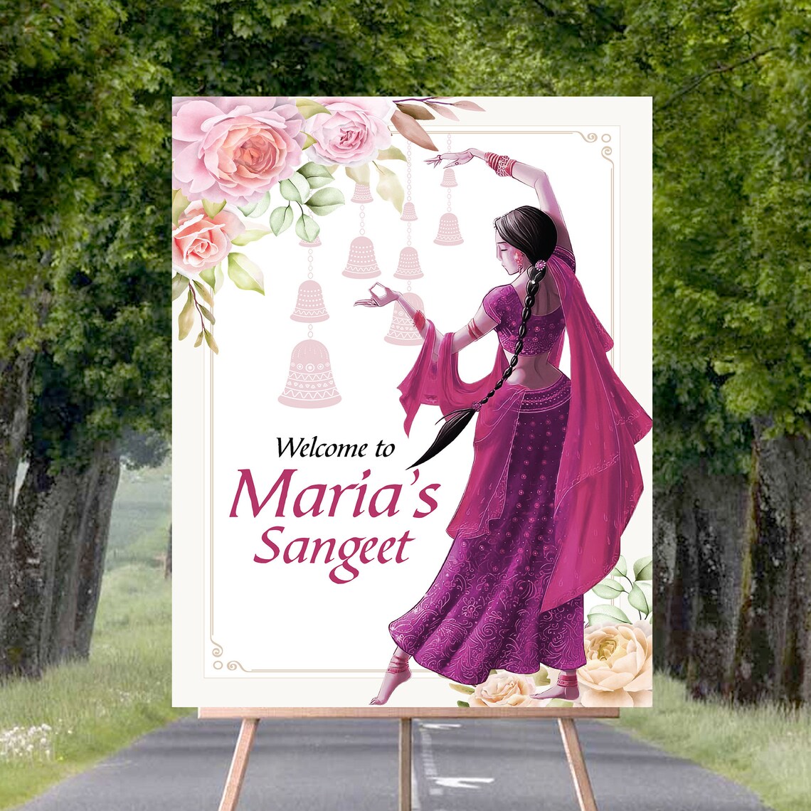 Custom Sangeet Foam Board Poster Sign Indian Wedding Decor - Etsy