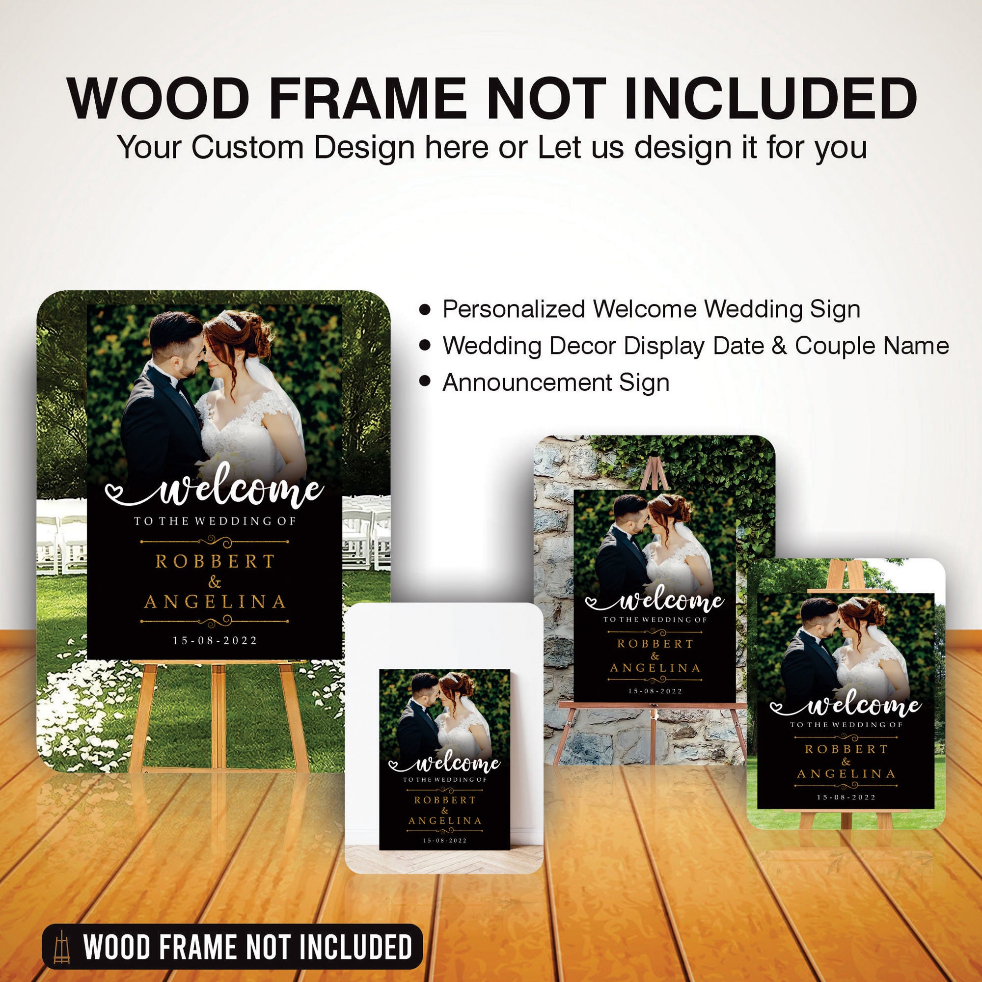 Custom Wedding Foam Board Poster Sign, Wedding & Event Custom Printing ...