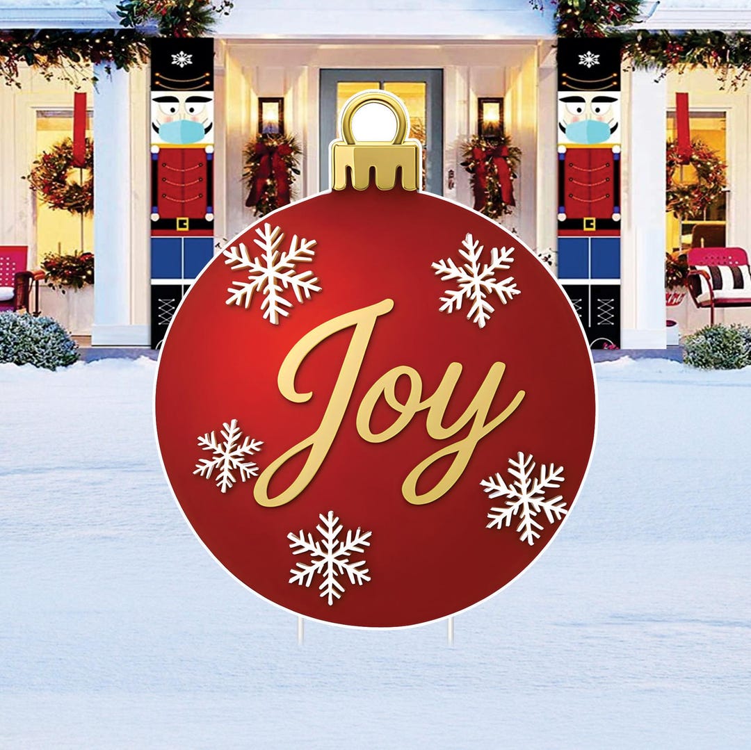 Extraordinary Joy Christmas Yard Sign Gallery
