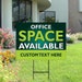 Office Space Available Yard Sign Personalized Coroplast Custom Office ...