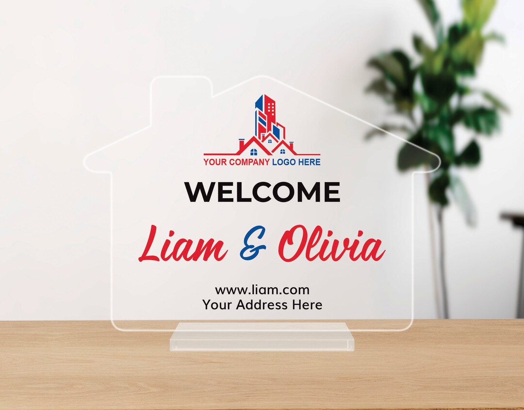 Custom Acrylic House Plaque With Names - Personalized New Homeowner ...
