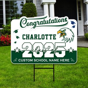 Personalized Graduation Senior Yard Sign 2025, Senior Grad Sign, Class ...