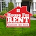 House for Rent Yard Sign Personalized Visible Text Custom House for ...