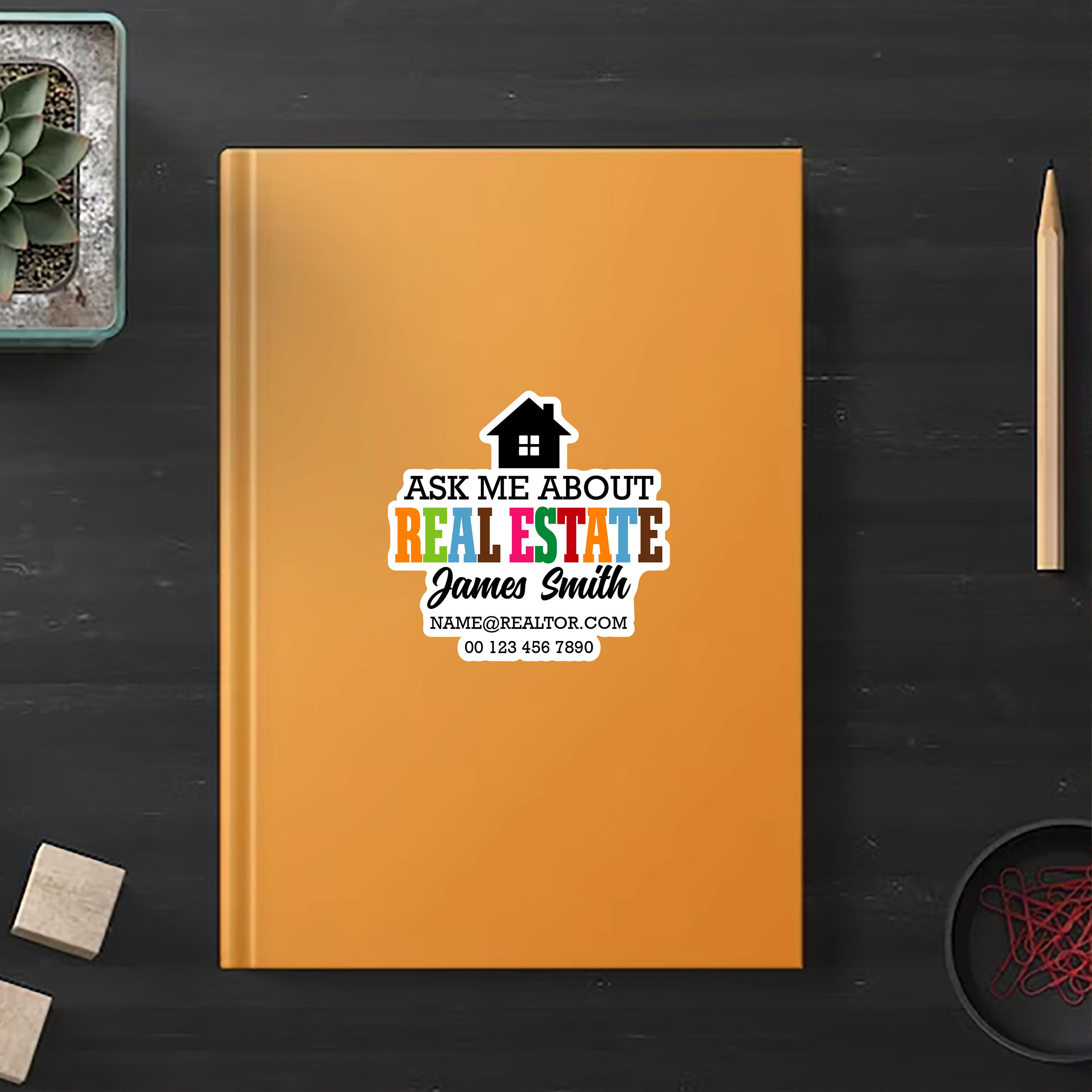 Custom Ask Me About Real Estate Stickers - Personalized Real Estate ...