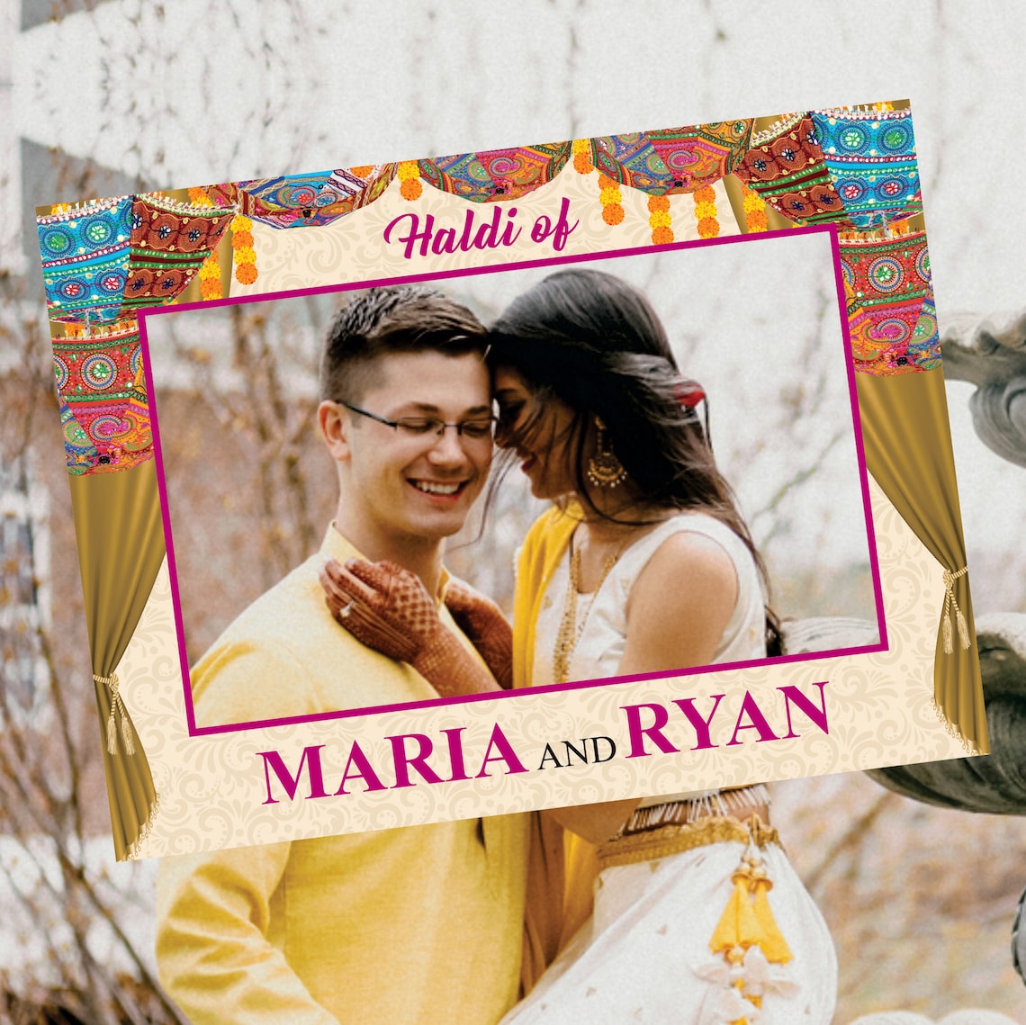 Personalized Haldi Selfie Frame Haldi Selfie Frame Photo - Etsy