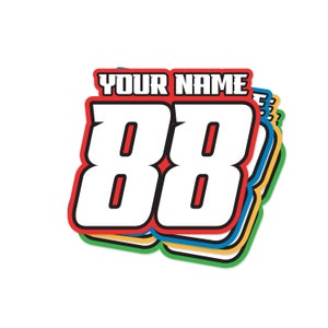 Retro Racing Number Magnet - Classic Sports Car Track Day Magnet ...