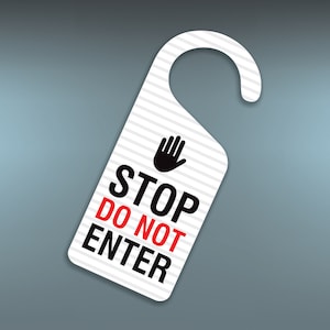 Custom Door Hanger, Personalized Doorknob Sign, PVC Door Knob Hanger ...