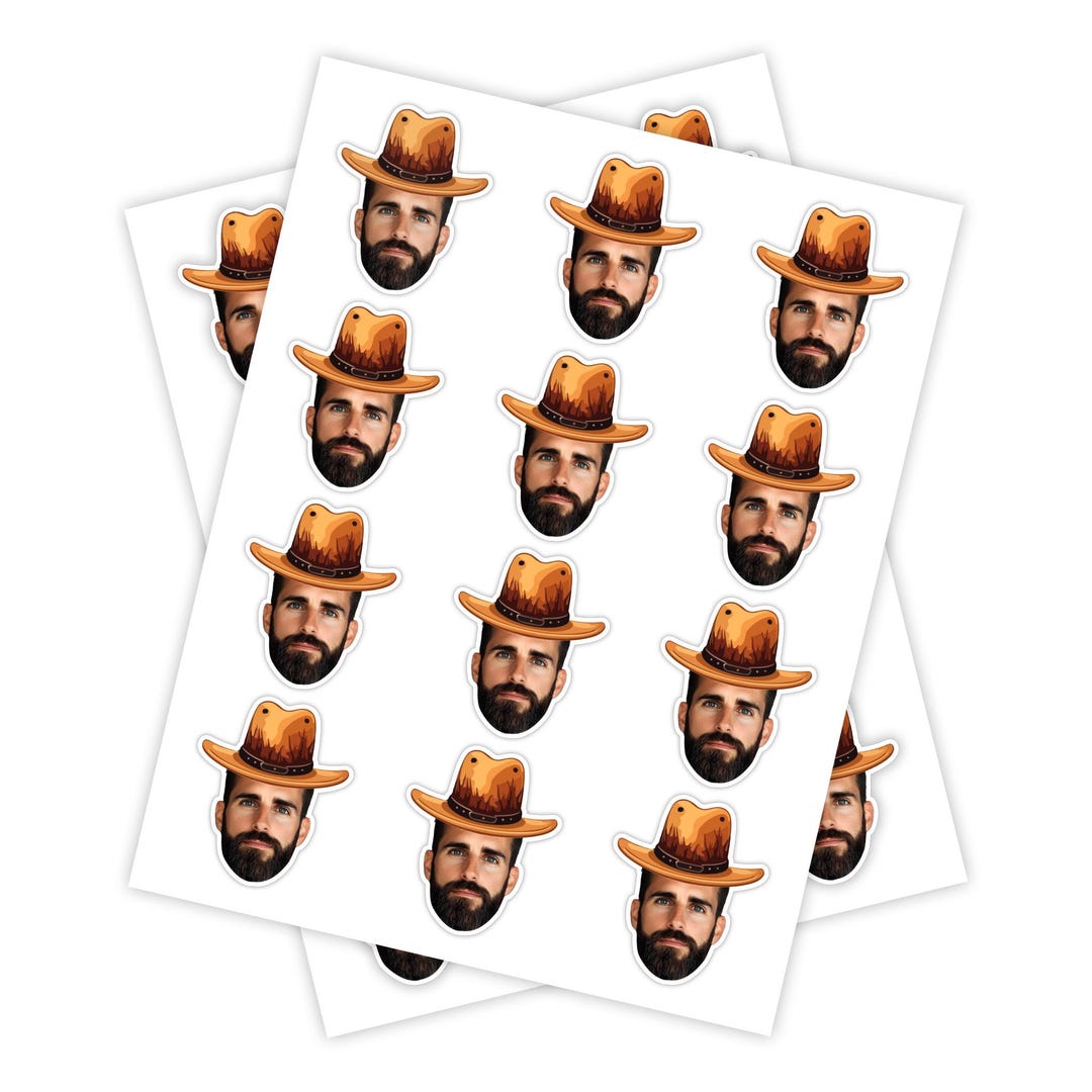Personalized Face Stickers, Custom Photo, Logo, Favor Stickers ...