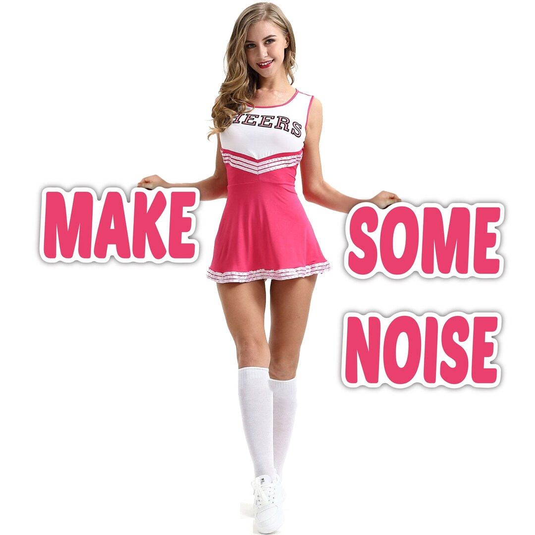 Make Some Noise Cheerleading Sign Letters Spirit Cheer Words Yard ...