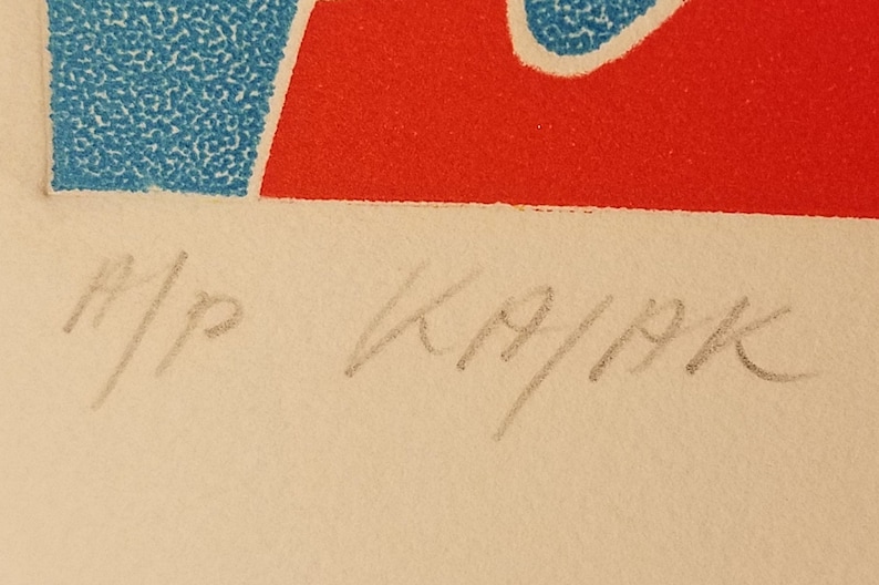 Kayak (artist Proof) by Thom De Jong (70s & 80s NYC Dutch Artist ...