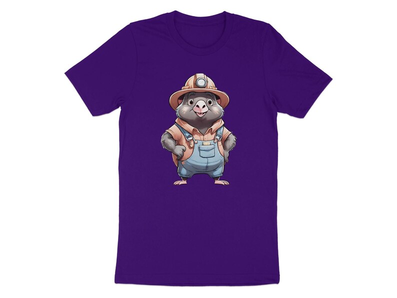 Funny Mole Coal Miner Underground Minning Gift Men Women Kid T-shirt ...