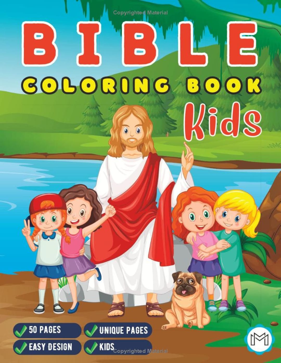 50 Pages Youth Coloring Bible Religious Coloring Sheets Inspire ...