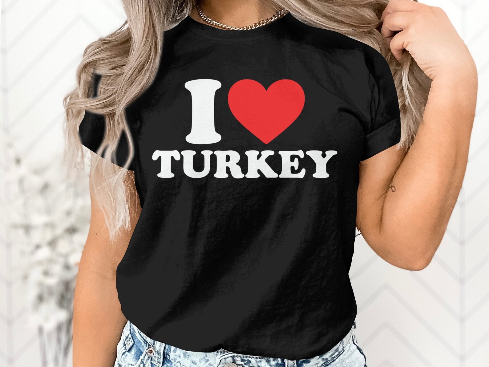 I Love Turkey National Day Patriotic Travel Turkish Gift T-shirt ...