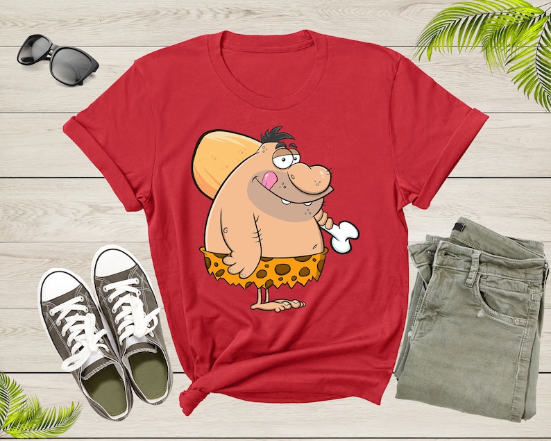 Funny Stone Age Ancient Caveman Prehistoric Neanderthal Shirt T-shirt ...