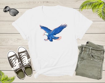Wild Adventures T-shirt, Eagle, Eagle Hunting Fish, Vintage Text Style ...