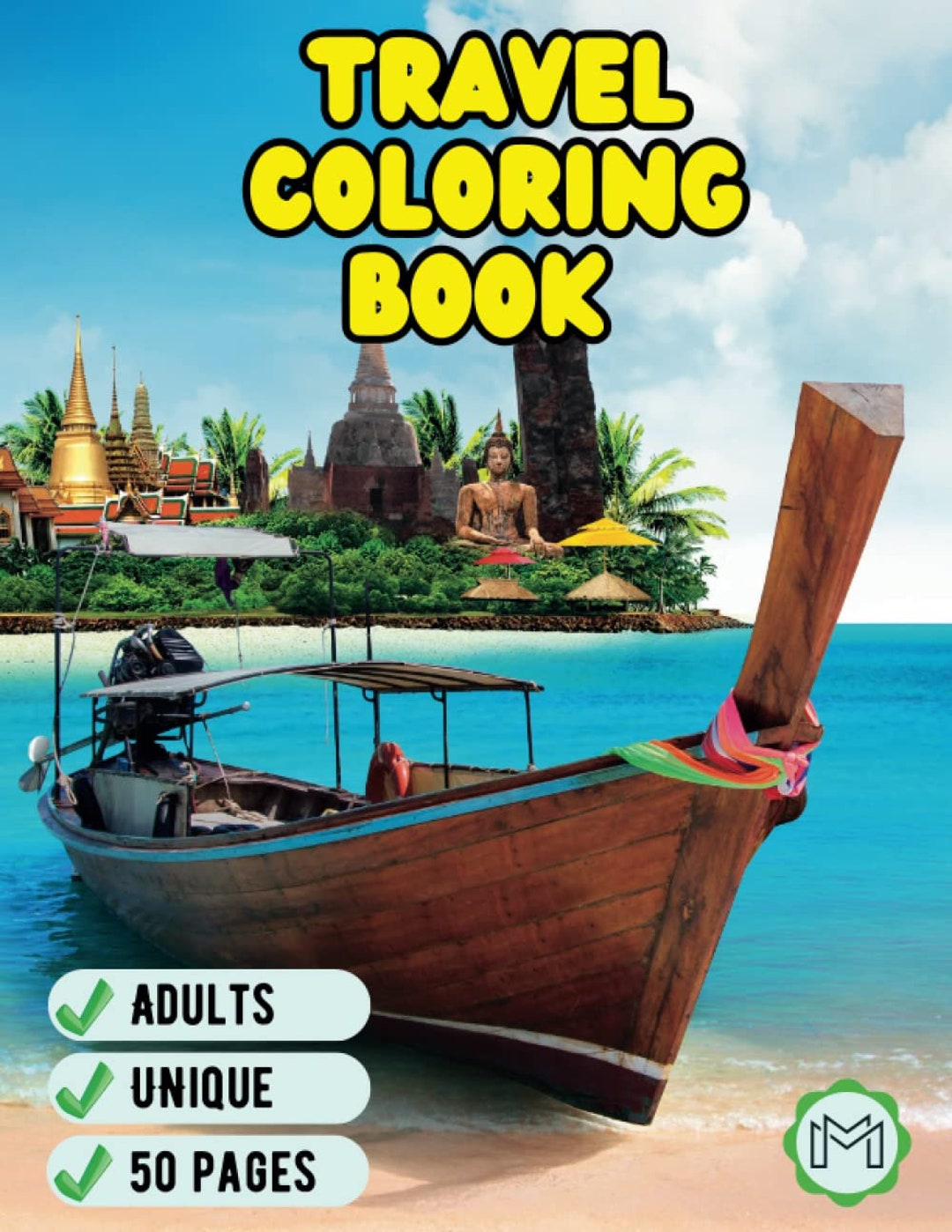 Travel Coloring Book for Adults Coloring Pages Travel Coloring Book for ...
