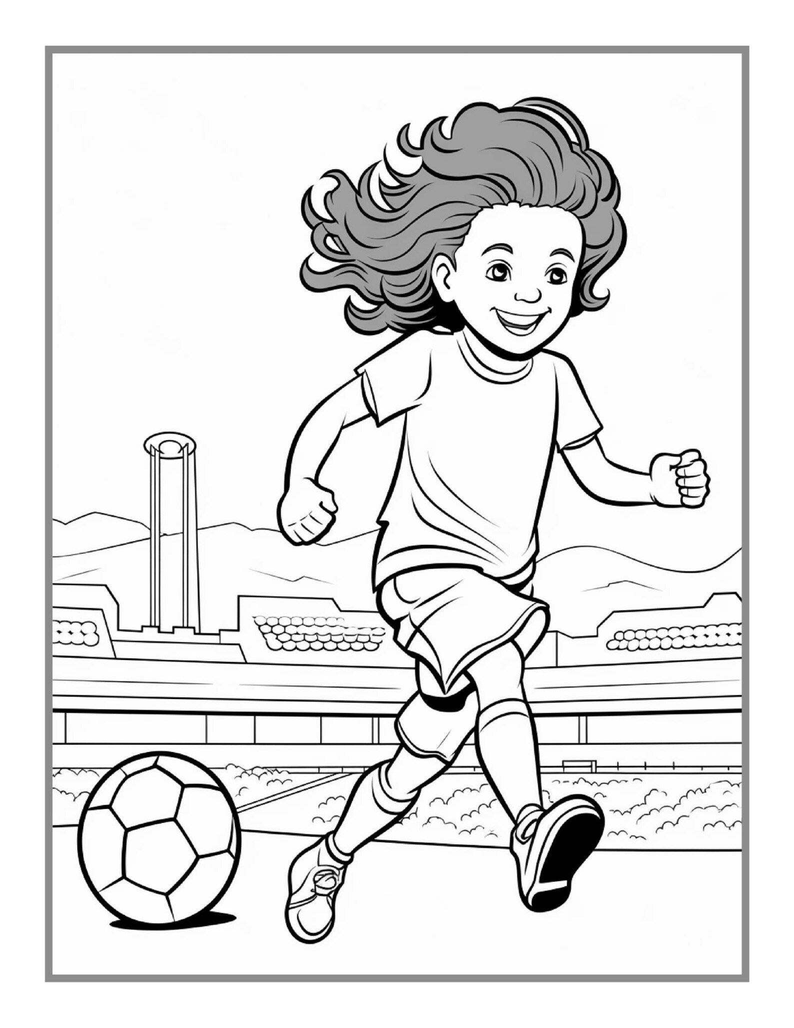 Soccer Football Player Coloring Book Holiday Birthday Gift for Adults ...