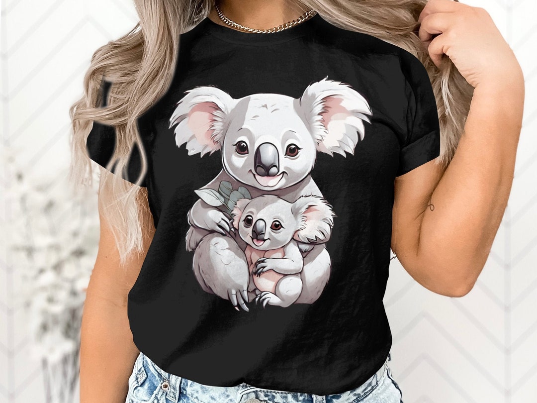 Koala Mom Mommy Mama Baby Family Mother's Day Gift Women T-shirt Funny ...