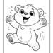 50 Pages Cute Teddy Bear Coloring Book Gift for Adults Kids Men Women ...