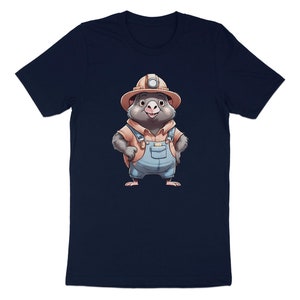 Funny Mole Coal Miner Underground Minning Gift Men Women Kid T-shirt ...