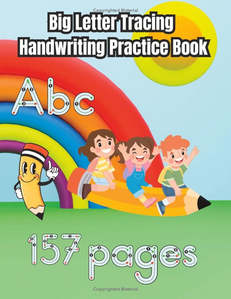 157 Pages Alphabet Letter Tracing Preschool Homeschool Kindergarten ...
