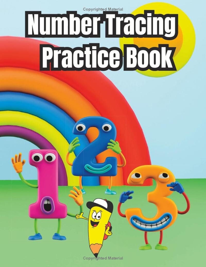 Preschool Number Practice Learning Workbook Handwriting Practice for ...