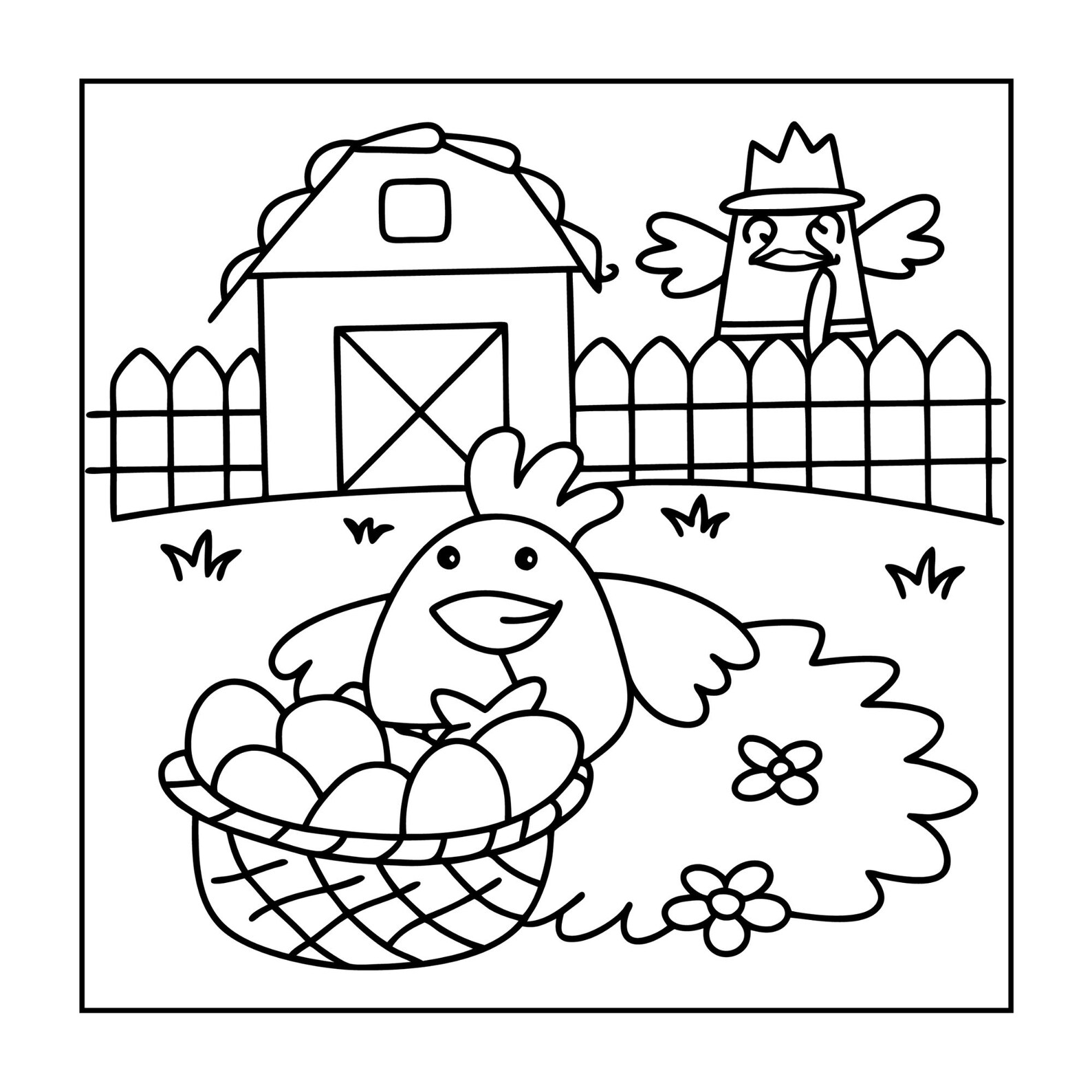 50 Pages Cute Farm Animals Coloring Book Gift for Kids Boys Girls Teens ...