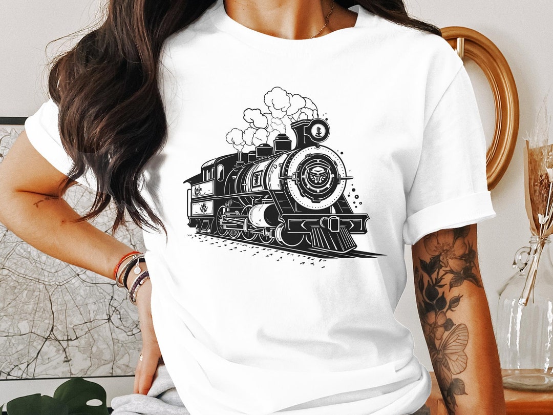 Train Locomotive Tshirt, Train Lover Shirt, Railroad Tshirt, Train T ...