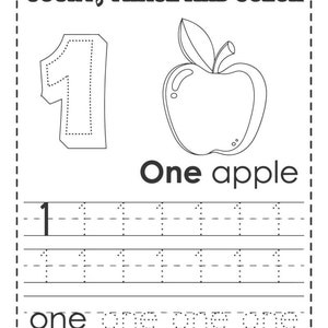 Preschool Number Practice Learning Workbook Handwriting Practice for ...