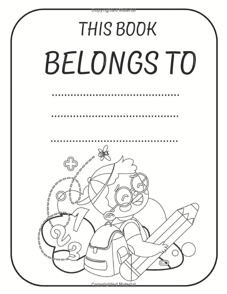 50 Pages Big Alphabet Letter Number Tracing Preschool Homeschool ...